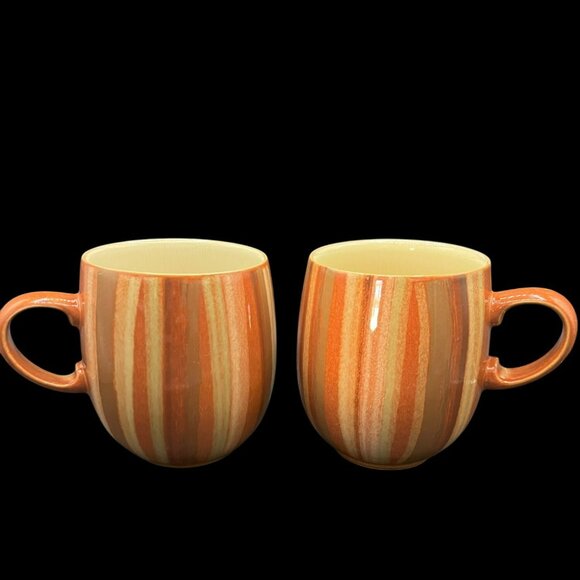 Denby | Dining | Denby Fire Chili Stripes Mug Cup Pottery Stoneware ...
